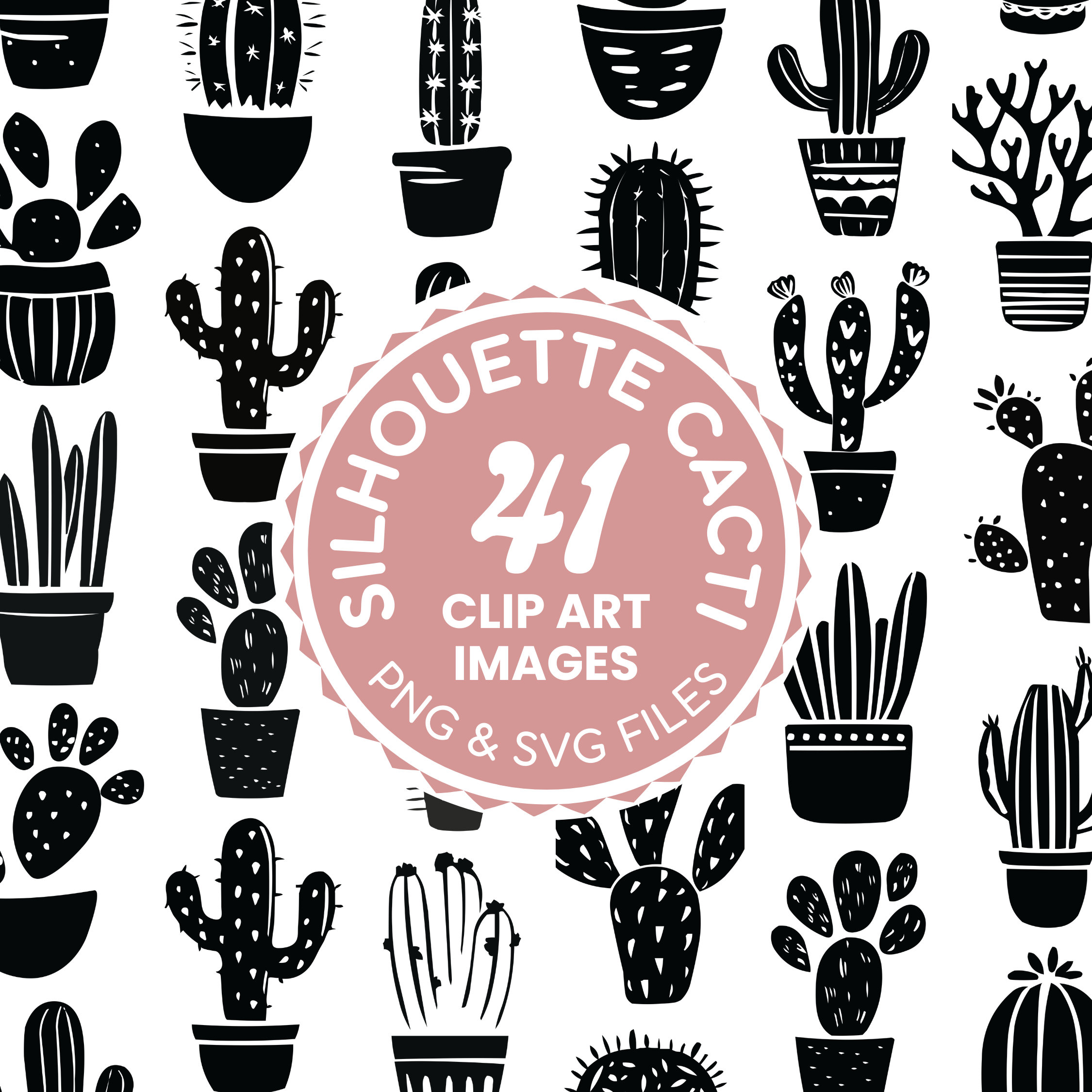 Cactus Svg Bundle, Succulent Svg Clipart Png & Svg for Cricut ...