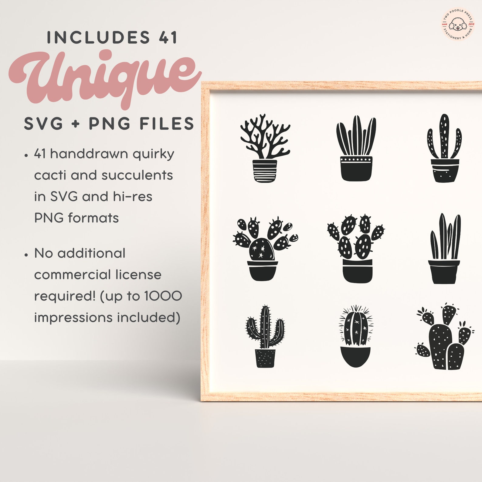 Cactus Svg Bundle, Succulent Svg Clipart Png & Svg for Cricut ...