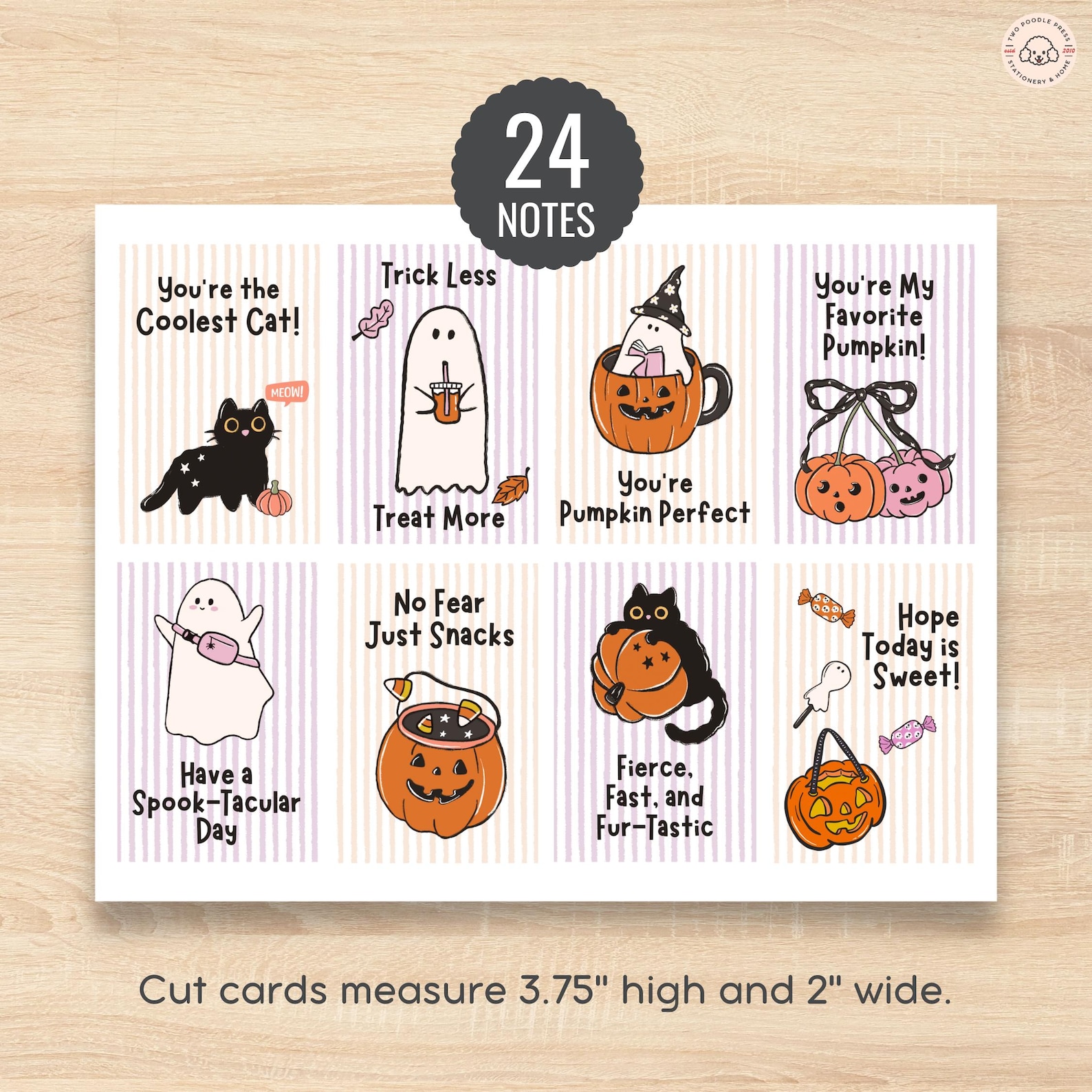 Halloween Lunchbox Notes Printable – Cute & Spooky Lunch Box Cards for ...