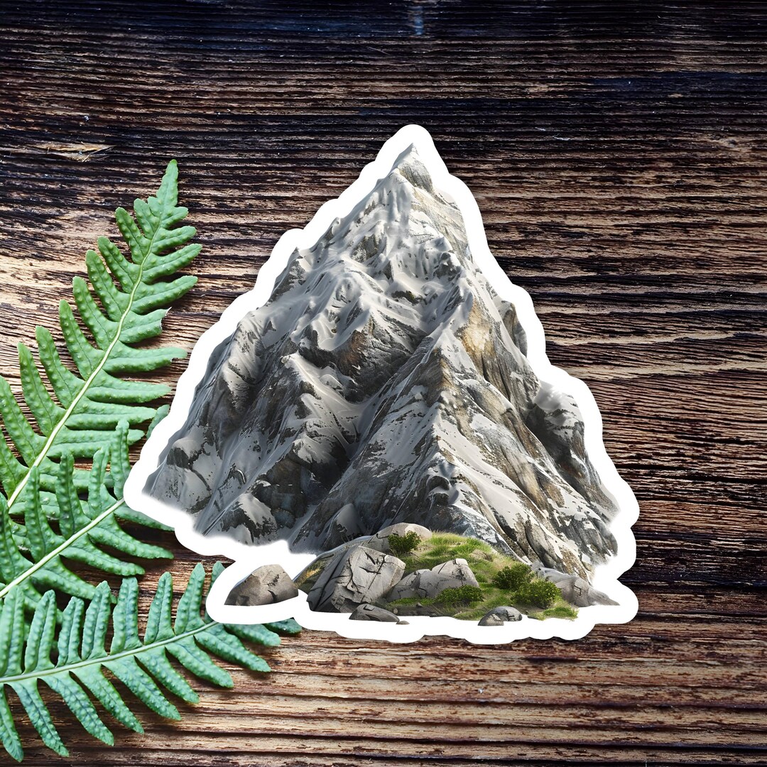 MOUNTAIN PEAK STICKER Mountain Sticker Nature Sticker, Outdoor Sticker ...