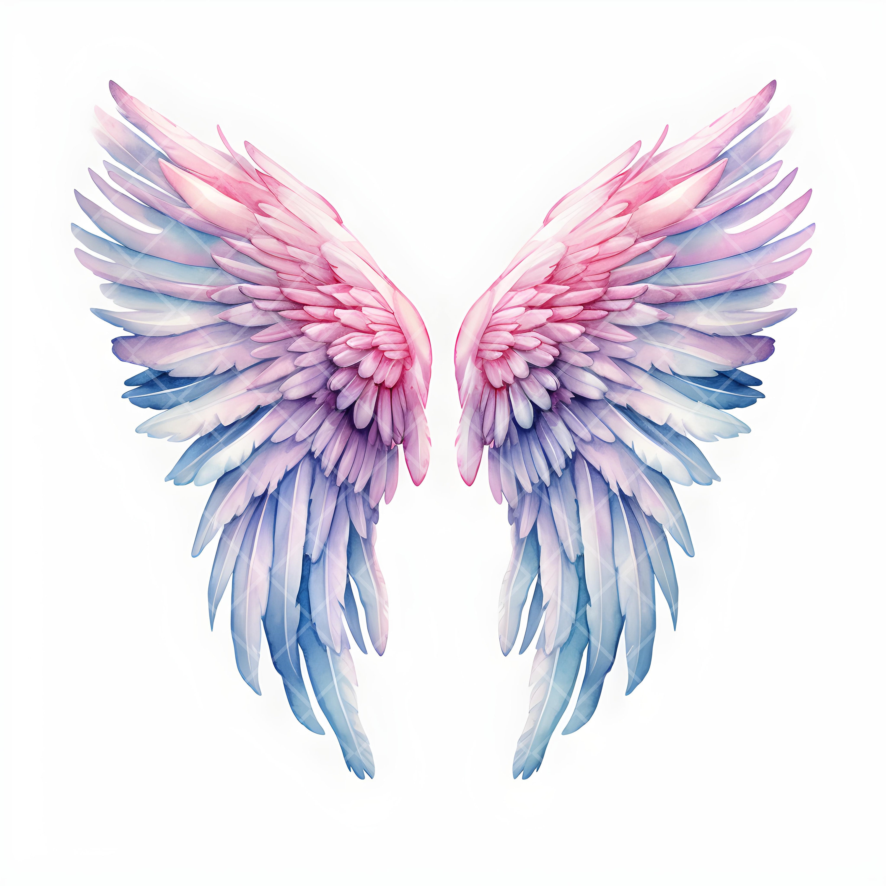 Angel Wings Art Watercolor Wings Clipart Angel Wings Art High Quality ...