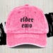 Elder Emo Embroidered Vintage Cotton Twill Cap, Emo Hat - Etsy