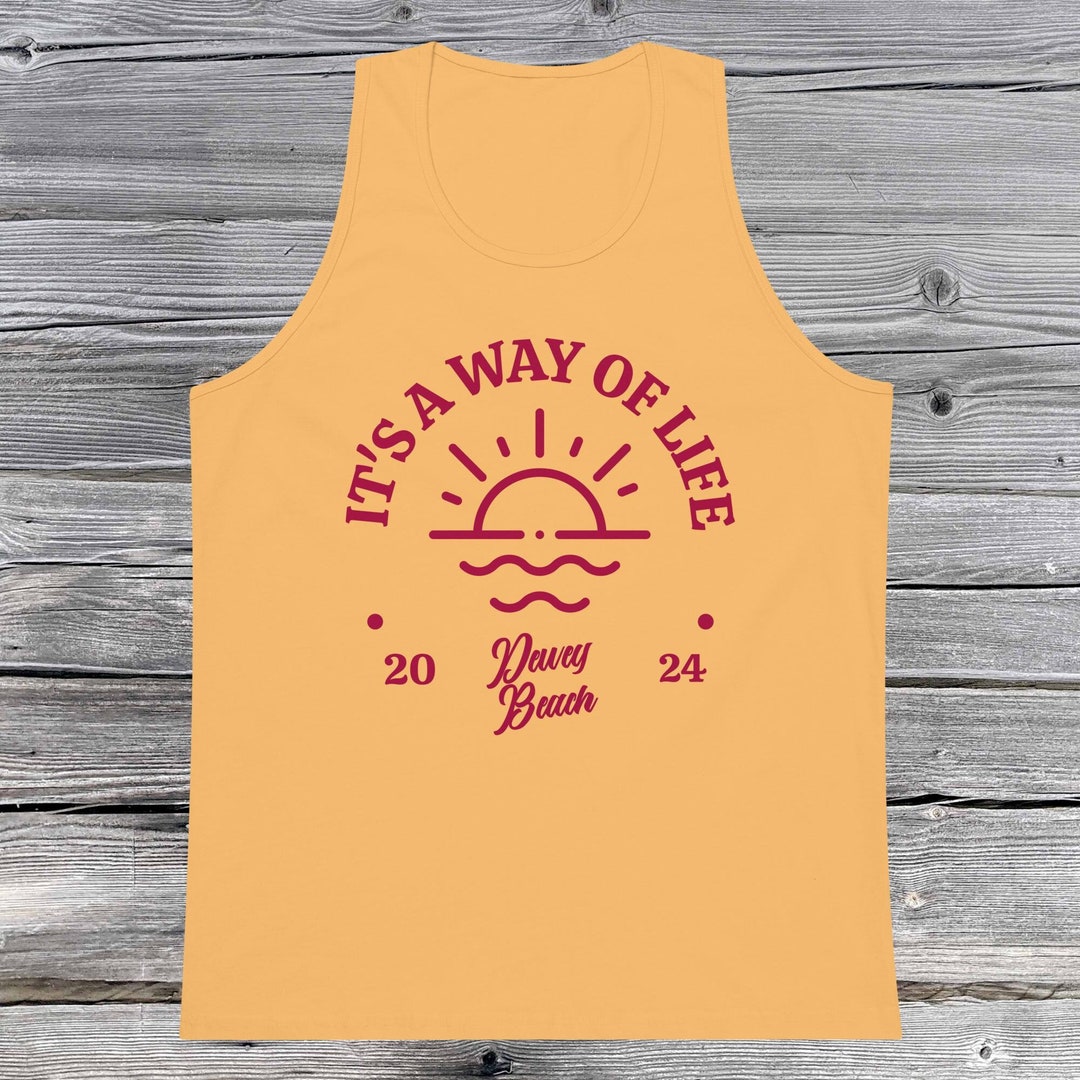 Dewey Beach It's A Way of Life Unisex Cotton Tank, Dewey Beach Delaware ...