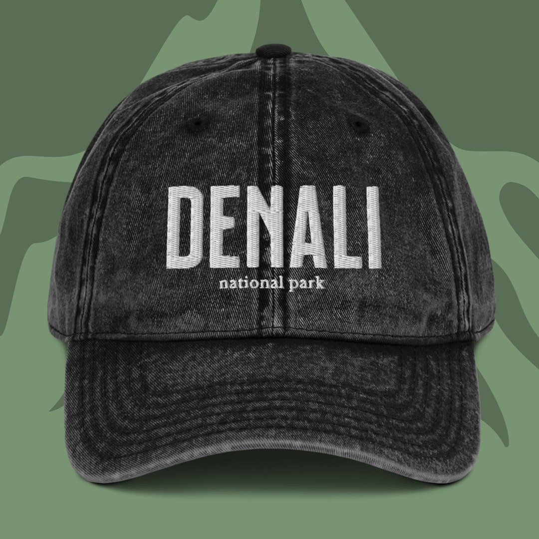 Denali National Park Embroidered Vintage Wash Dad Hat, National Park ...