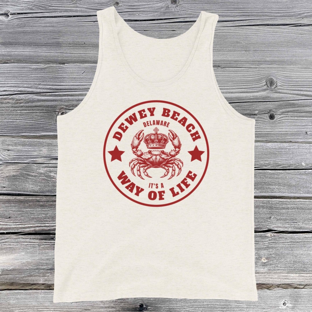 Dewey Beach It's A Way of Life Unisex Cotton Tank, Dewey Beach Delaware ...