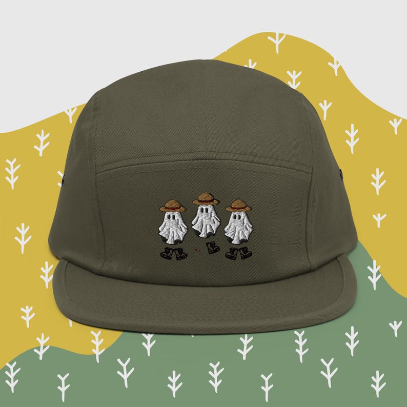 Park Ranger Ghost Halloween National Park Embroidered 5 Panel Hat ...