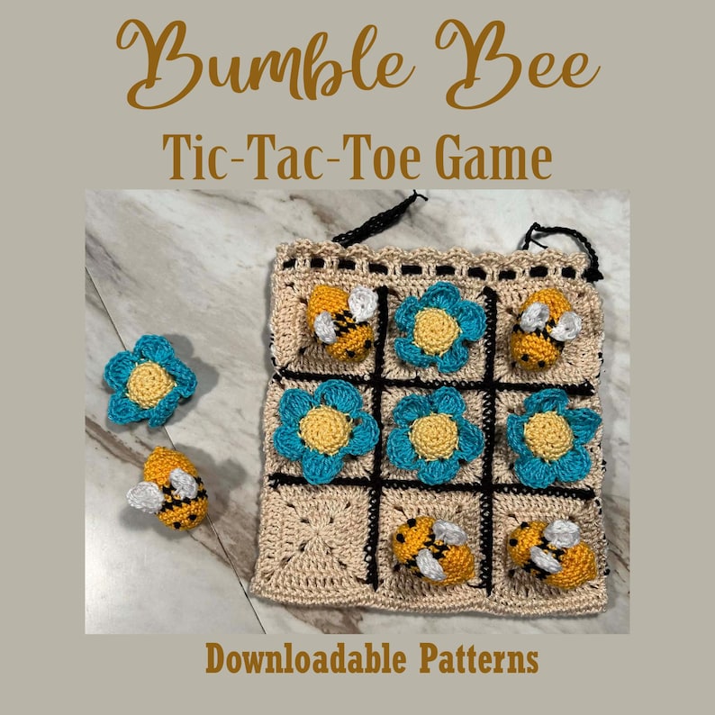 Tris con ape e fiore, schema all'uncinetto, amigurumi - Etsy Italia