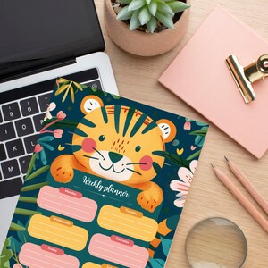 Kid's Weekly Planner | Fun Cartoon Planner | Printable | Digital ...