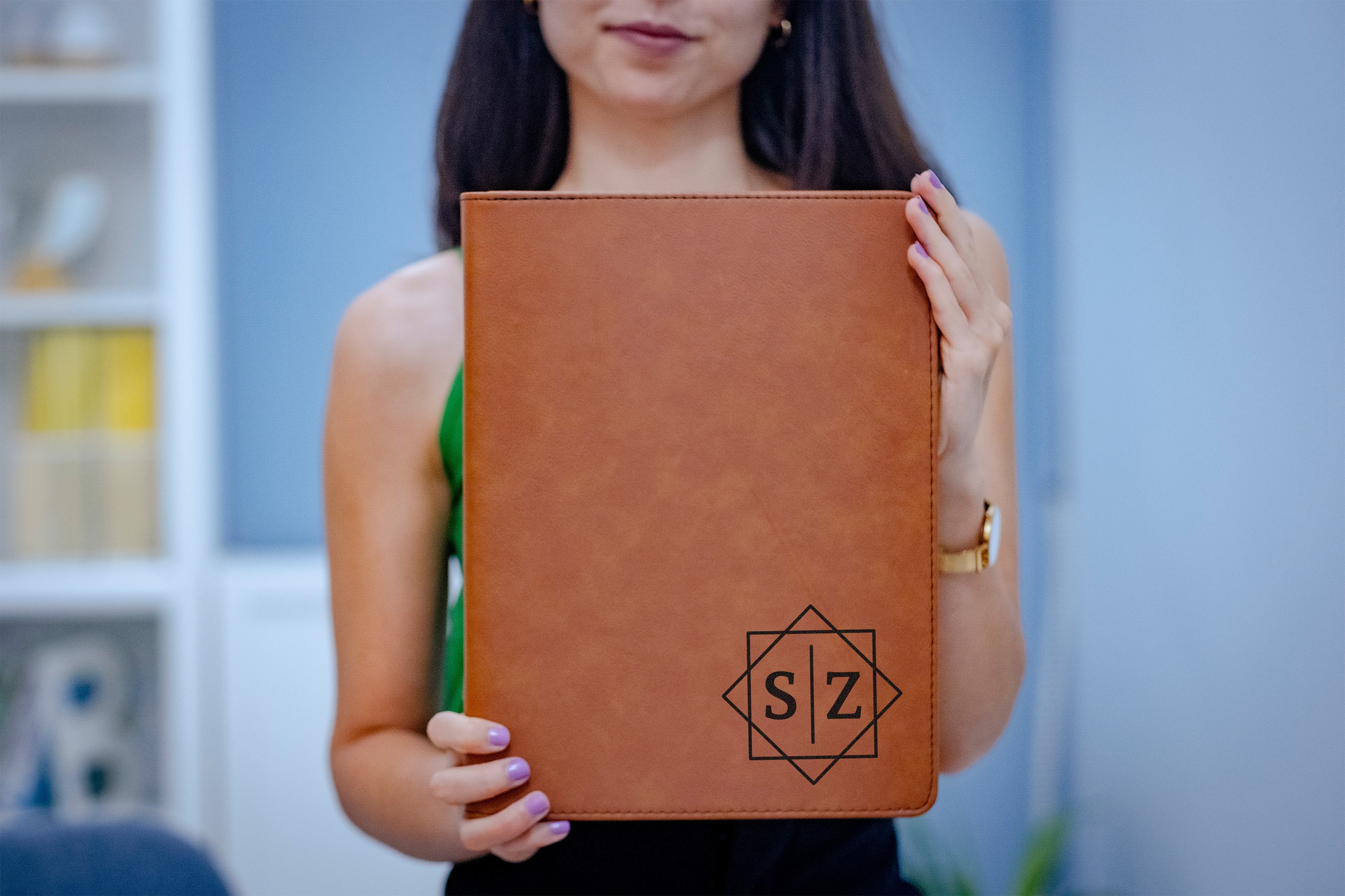 Personalized Zipper Portfolio, Refillable Portfolio, Custom Portfolio ...