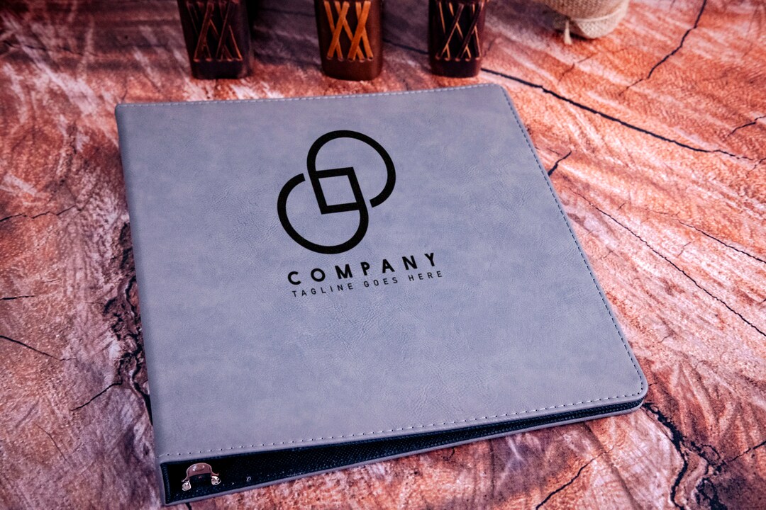 Personalized Binder, Custom Logo Binder, Leather Binder, 3-ring Binder ...