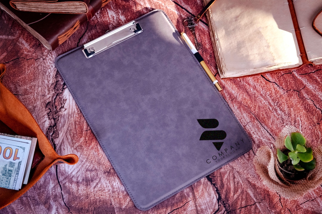 Custom Company Logo Clipboard, Engraving Leather Clipboard ...