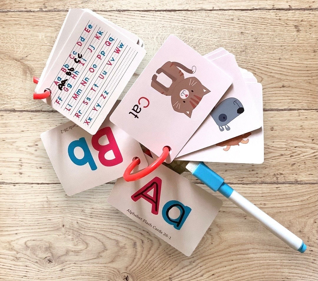 Alphabet Flashcards for Homeschool and Preschool Activities, Learn to ...
