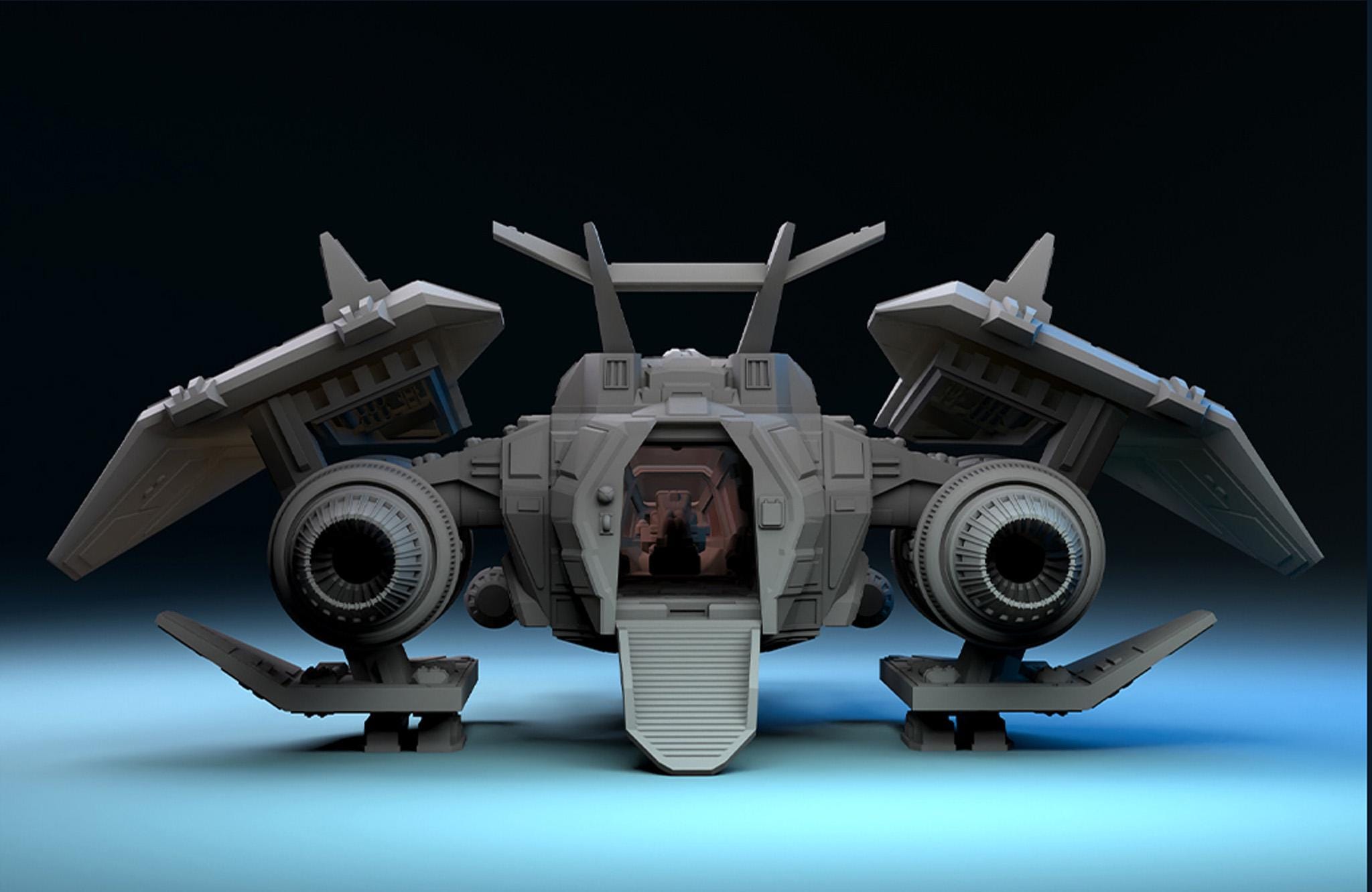 Spaceship Model – Vortex Sci-fi Spacecraft Kit - Etsy