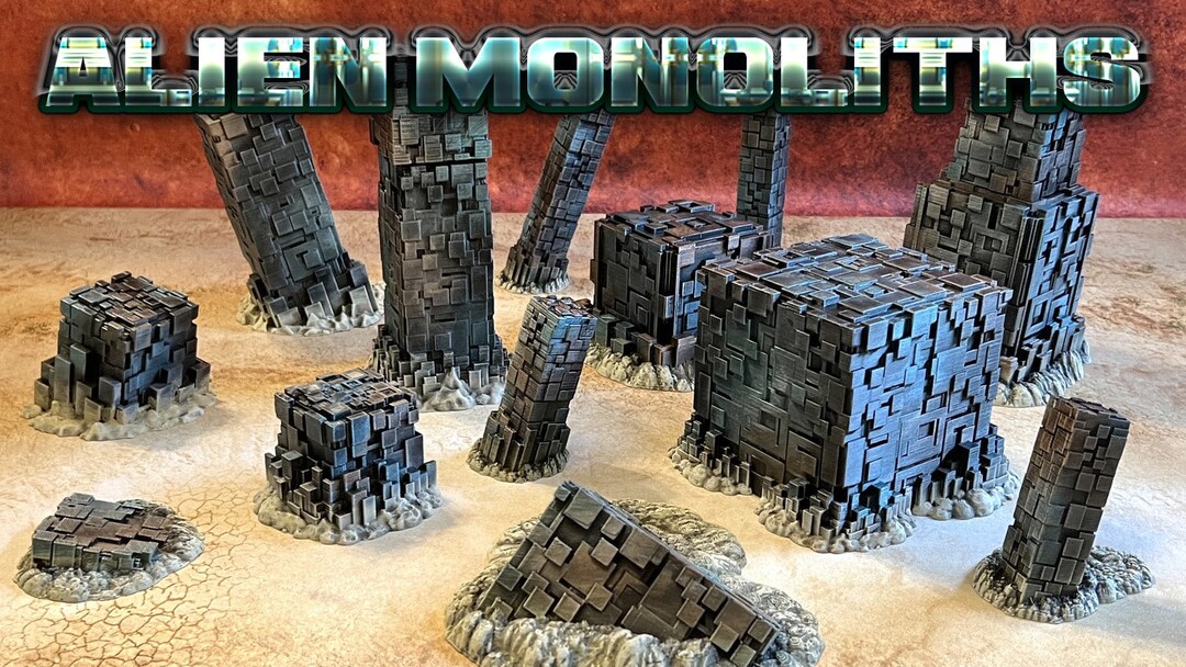 Eerie Alien Monoliths: Gaming Terrain for Sci-fi & Fantasy - Etsy