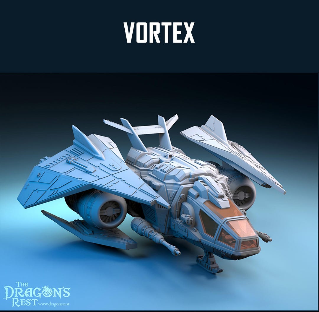 Spaceship Model – Vortex Sci-fi Spacecraft Kit - Etsy