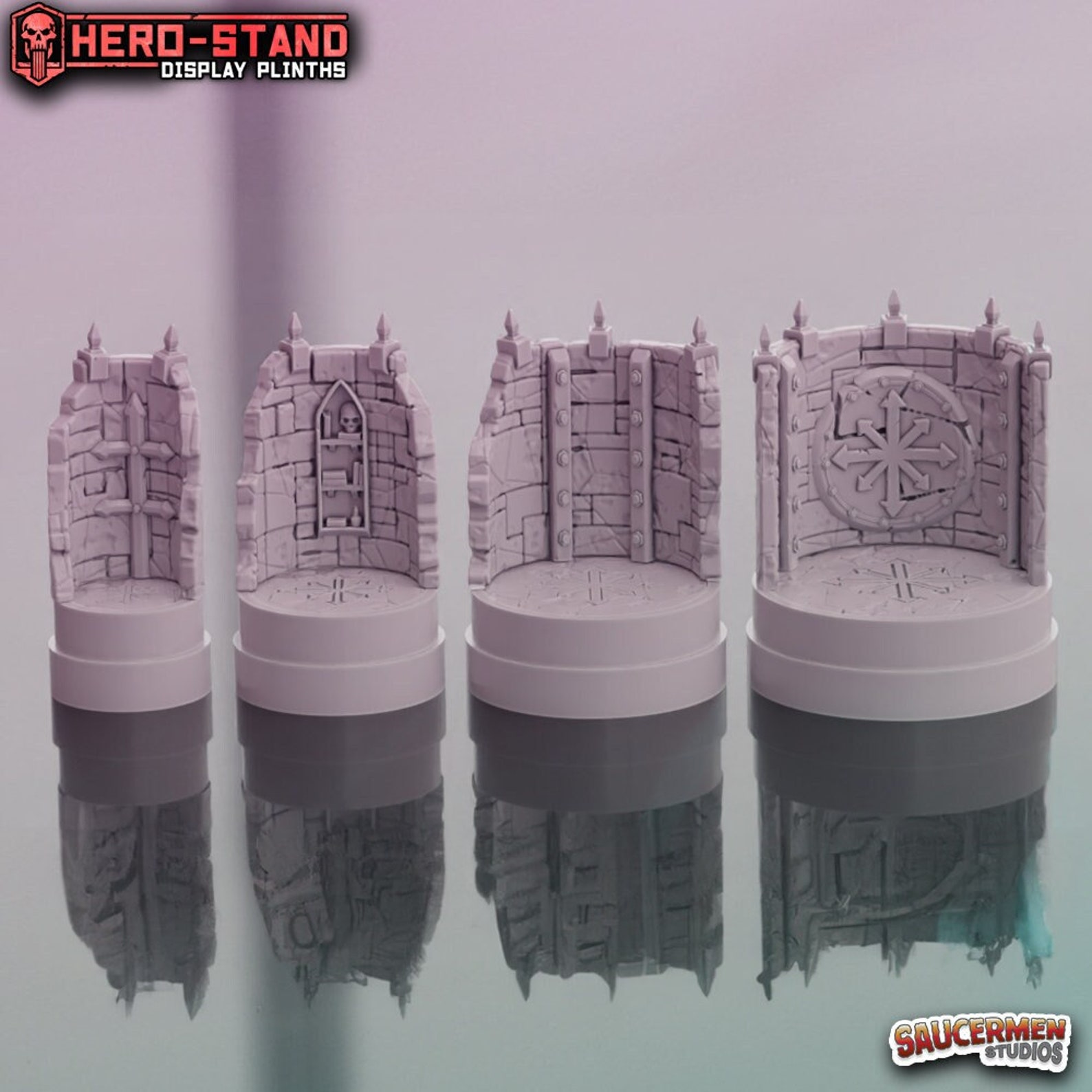 Modular Display Plinths and Diorams for Miniatures and Wargame Squads Hidden Cult round - Etsy