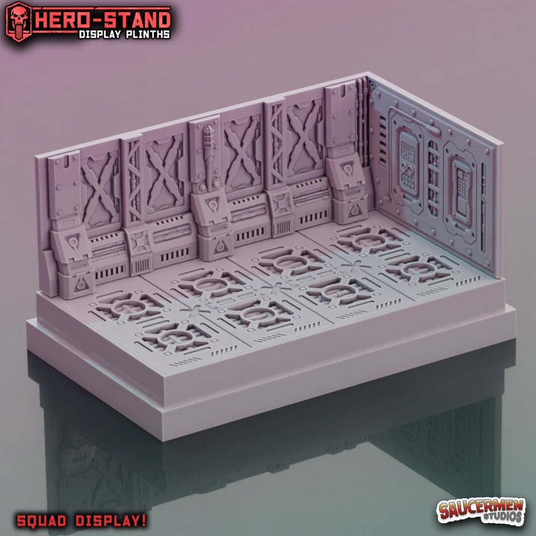 Modular Display Plinth: Gothic Hulk Ship Diorama for Miniatures - Etsy