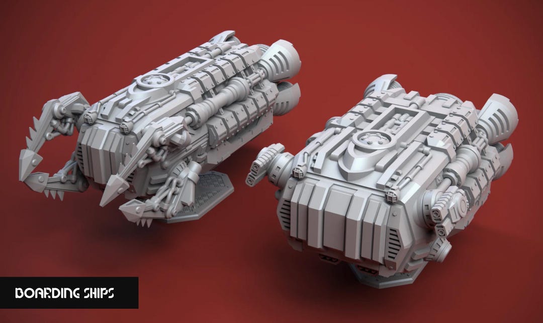 Sci-fi Tabletop Miniature BOARDING SHIPS Model for Board Games & RPG ...