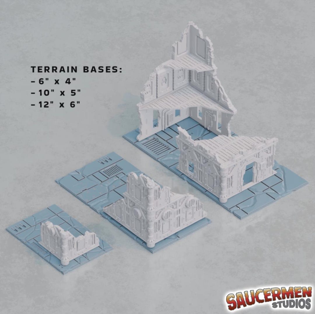 40K Tournament Terrain Bases – Terran City - Etsy