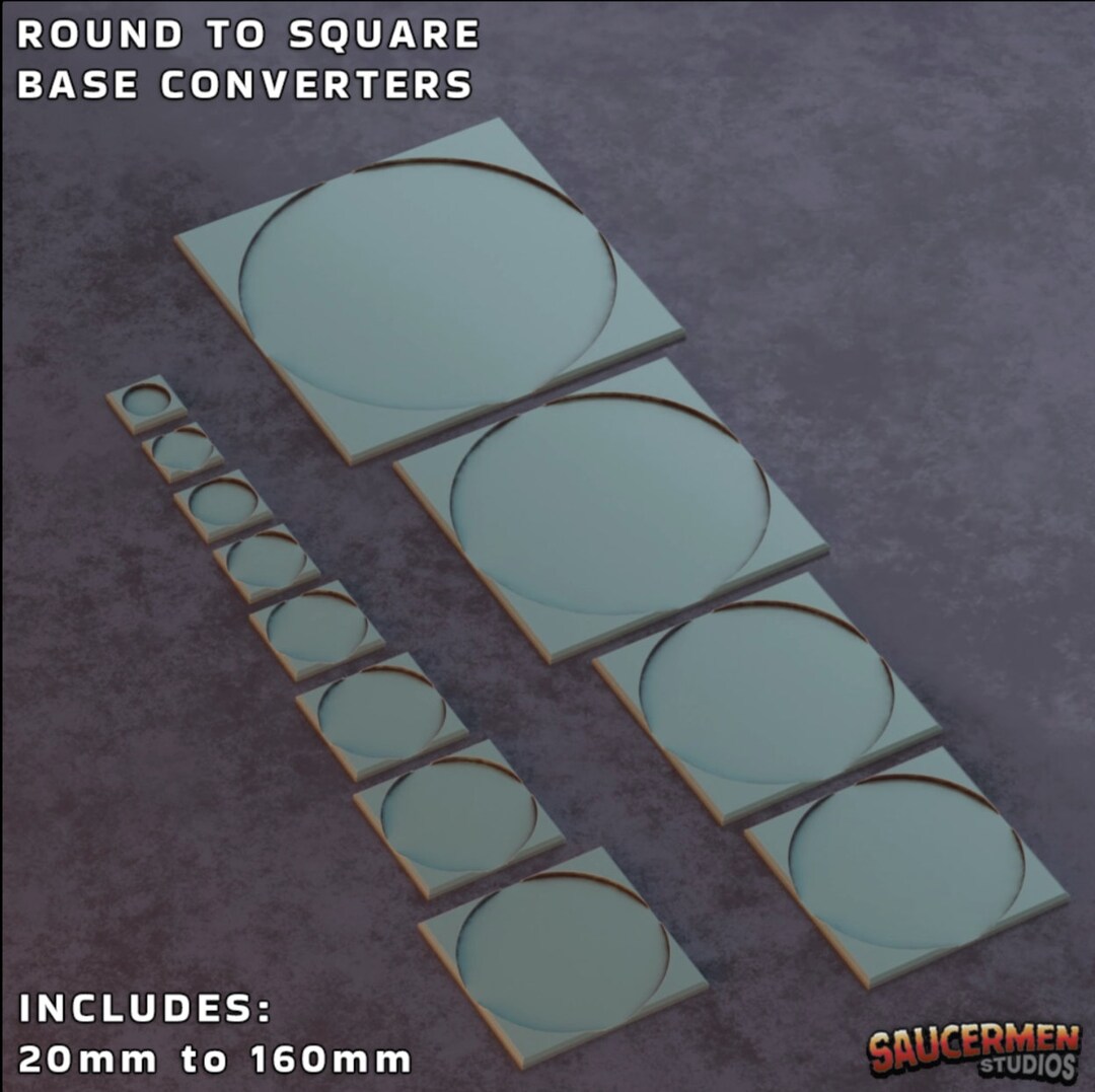Round to Square Base Converter - High Quality - Warhammer the Old World ...