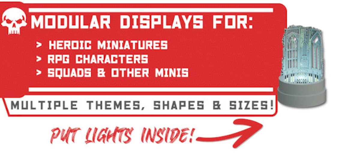 Modular Display Plinths and Diorams for Miniatures and Wargame Squads ...