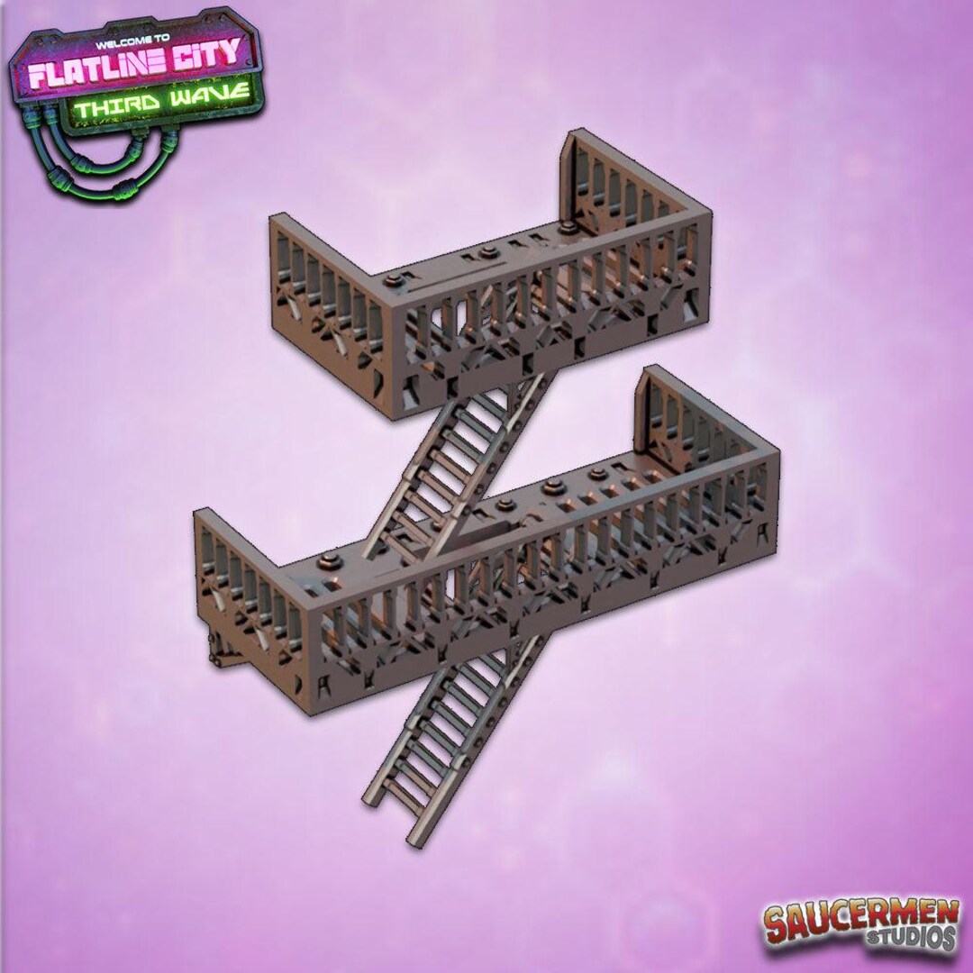 Flatline City: Third Wave - Fire Escapes - Etsy