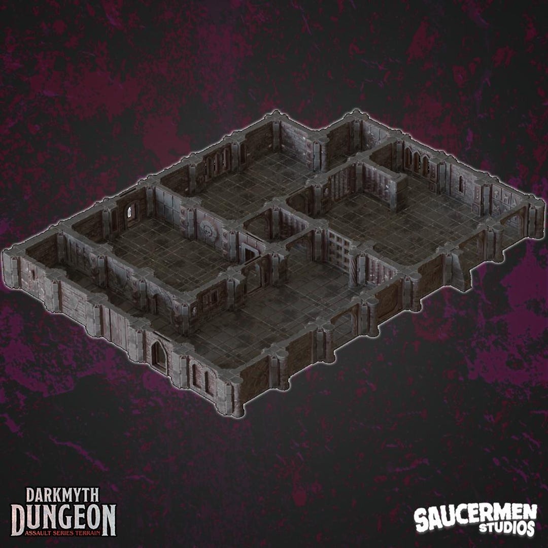 Darkmyth Dungeon - Modular Fantasy Terrain Set for Tabletop Games ...