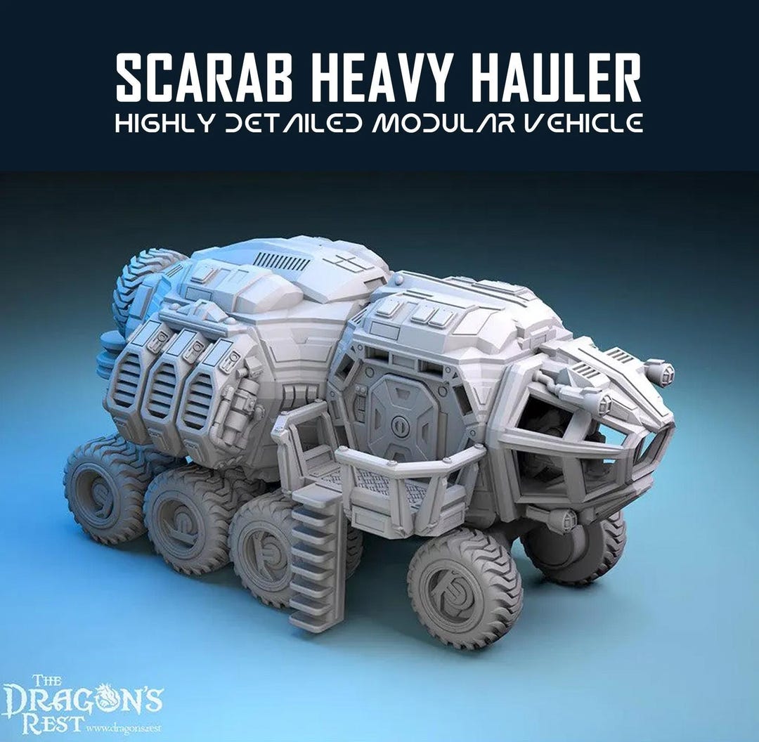 Highly Detailed Modular Vehicle - Scarab Heavy Hauler - Etsy