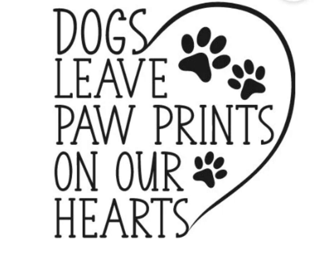 Dogs Leave Paw Prints on Our Hearts - Etsy