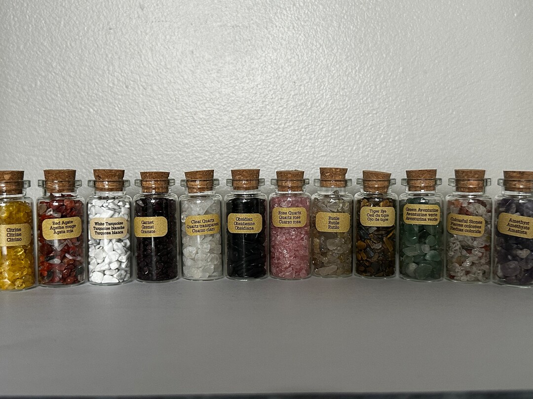 Rock Crystals in Jars - Etsy