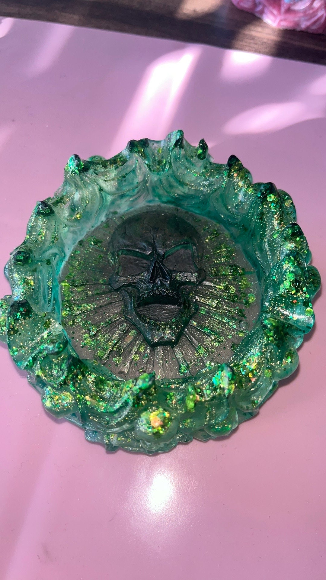Skeleton Resin Art Ash Tray/ Coin Holder/ Jewelry Holder/ Etc - Etsy
