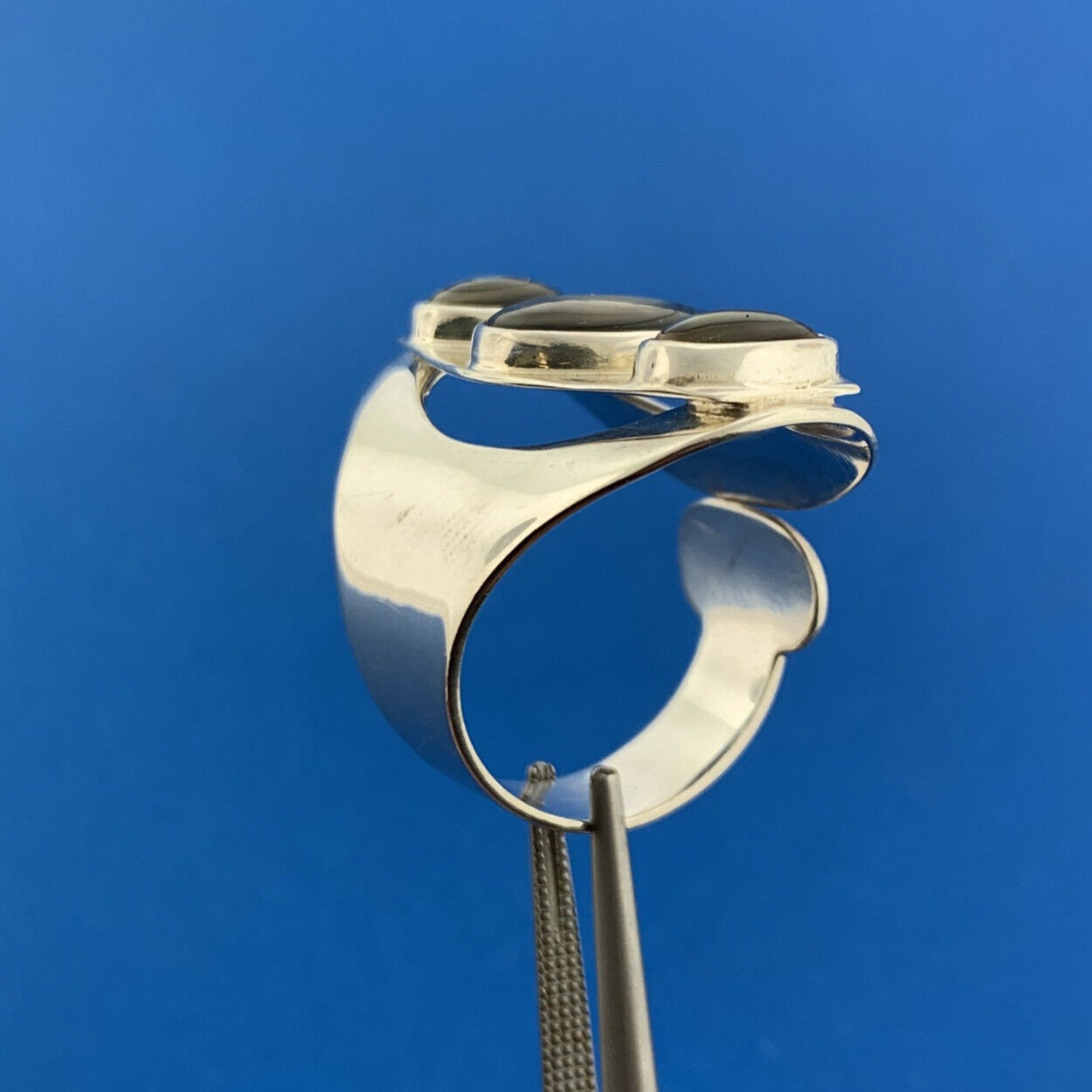 Modernist Dominique Dinouart DDD 925 Sterling Silver Abalone Adjustable ...