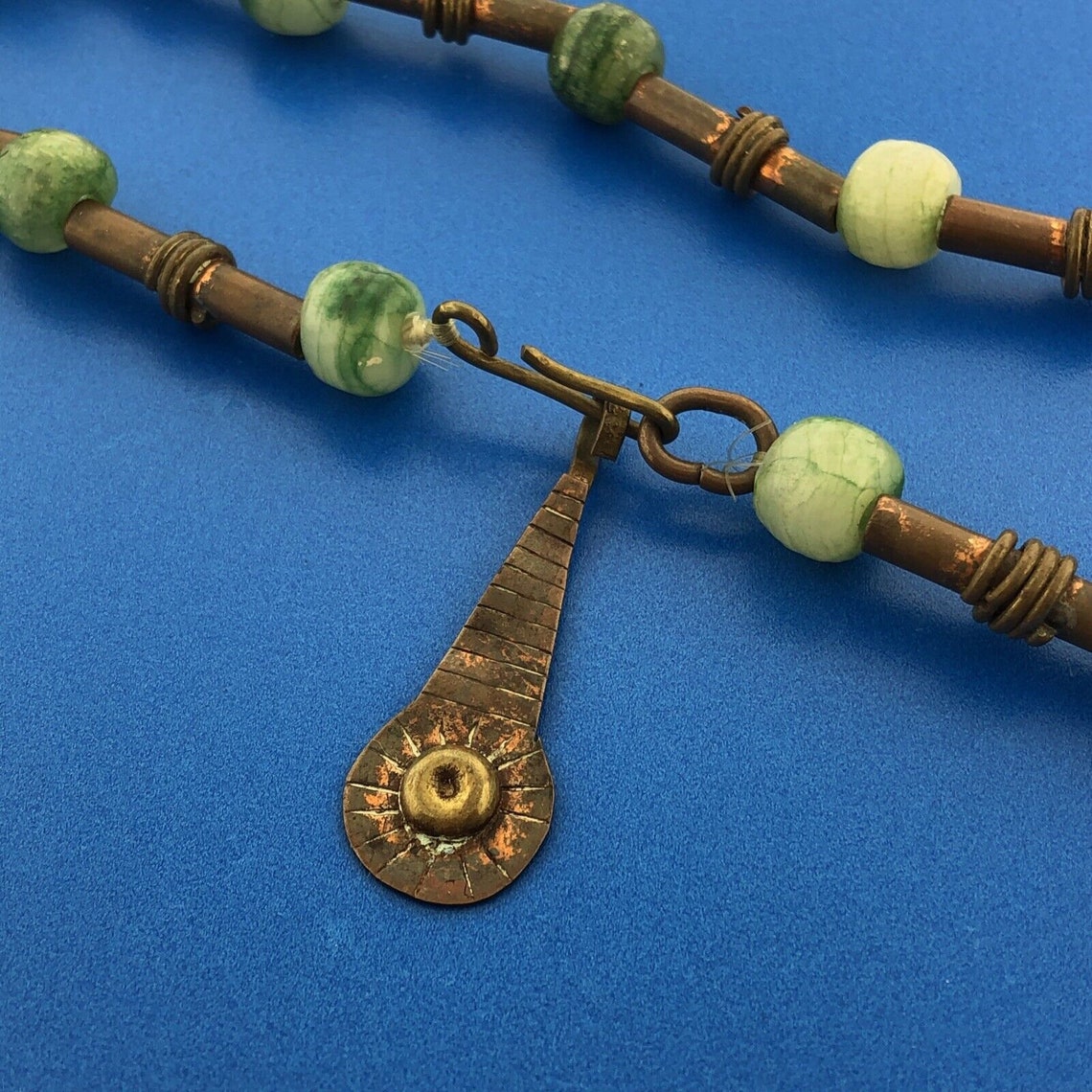 Casa Maya Mexico Brass Copper Jade South American Aztec Head 26 Tribal ...