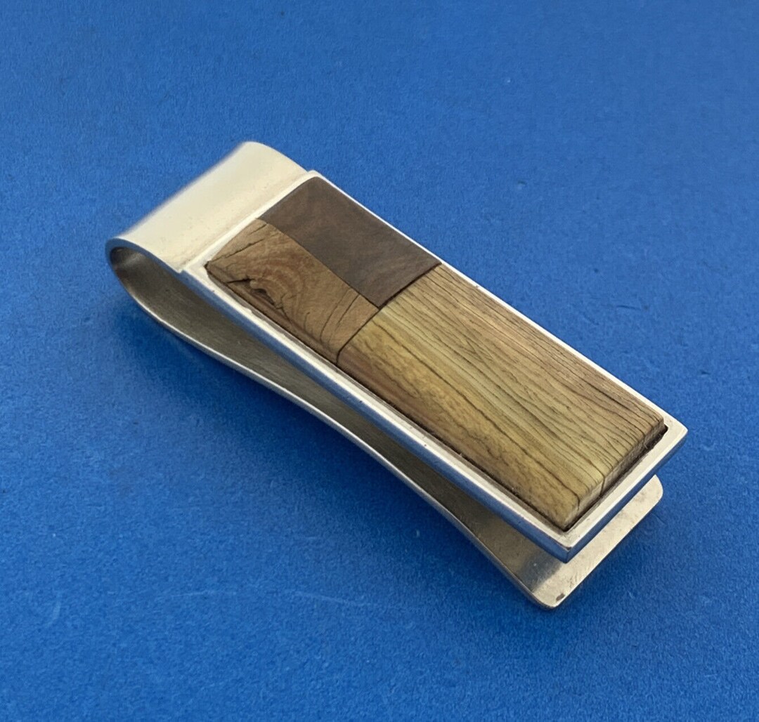 Jack J Woolsey Navajo Sterling Silver 925 Fossilized Wood Bone Inlay ...