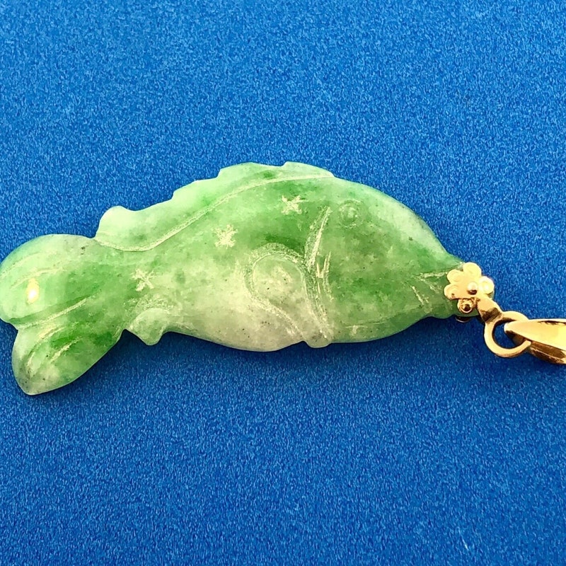 Fish Jade Pendant - Etsy