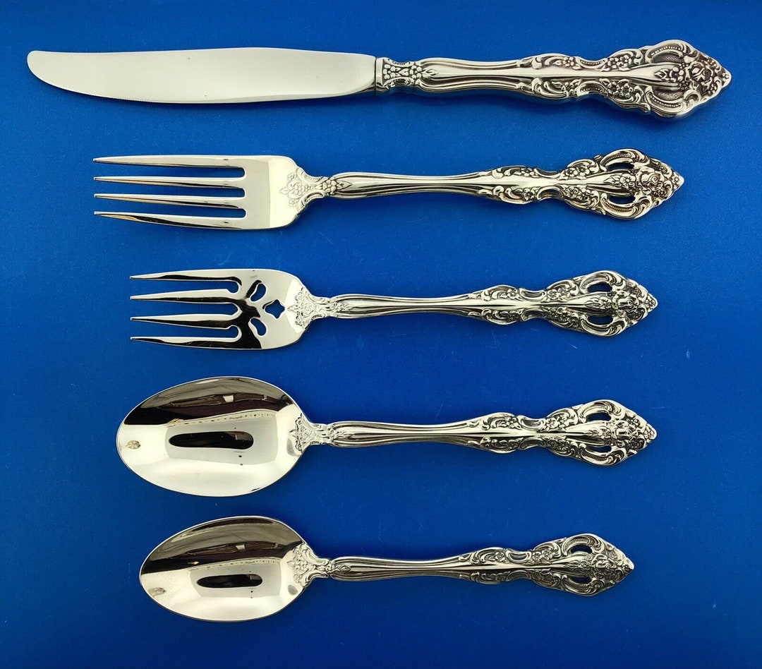 Oneida Michelangelo 18/10 Stainless Flatware 5 Five Piece Place Setting ...