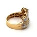 Designer Dadwani 10K Yellow Gold Diamond Pave Crown Statement Ring - Etsy