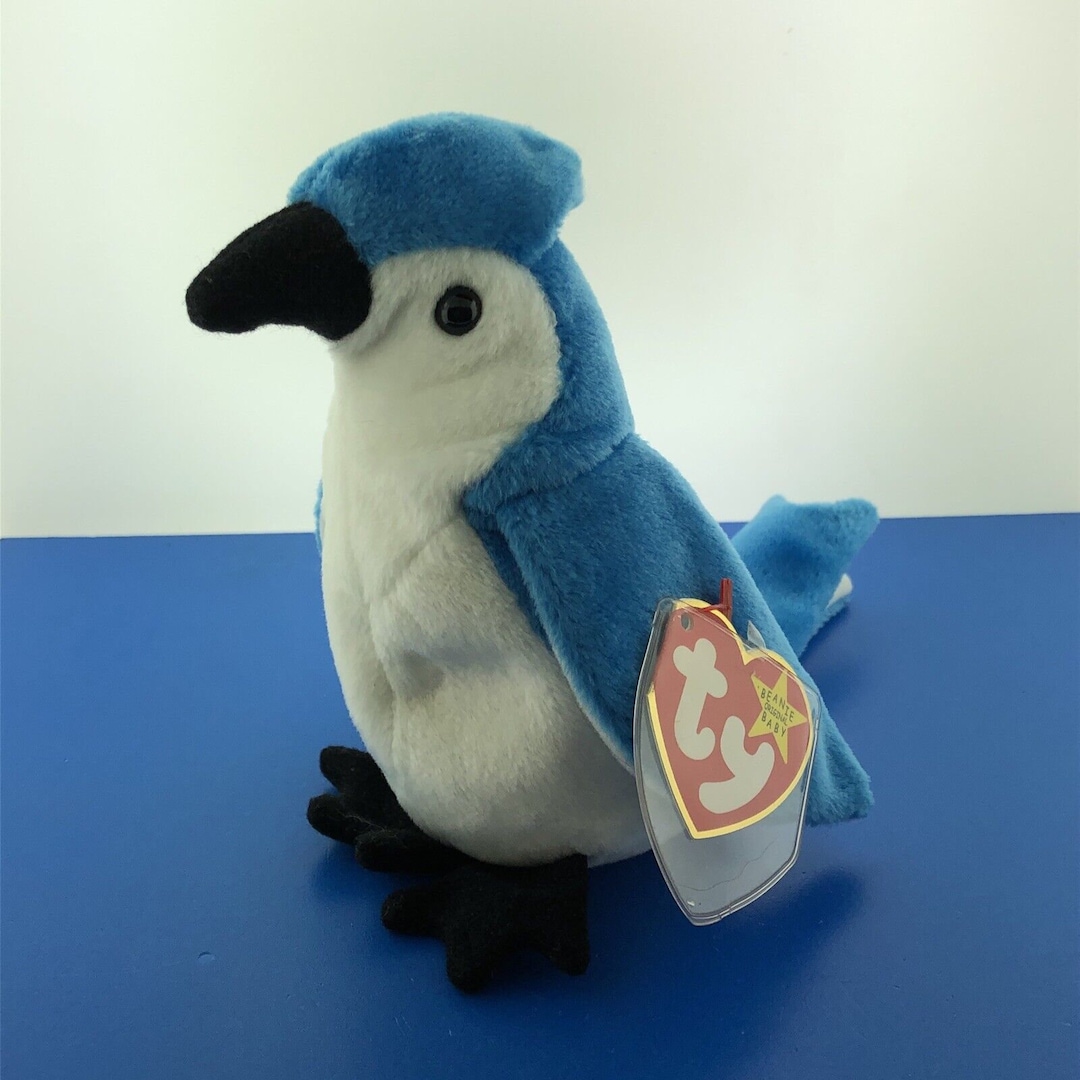 1997 TY Beanie Baby Rocket the Blue Jay Near Mint Condition Retired ...