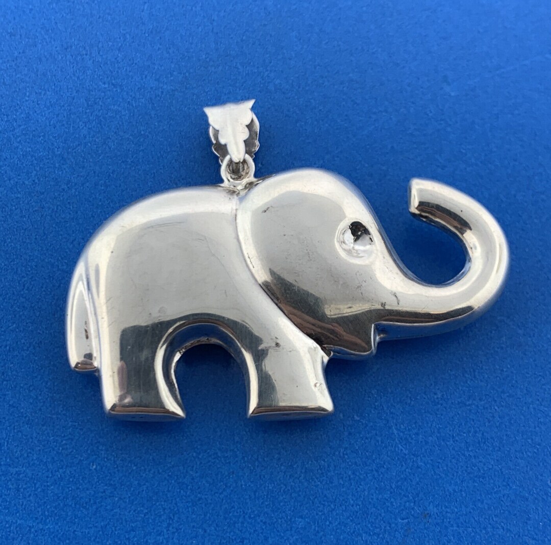 Sterling Silver Elephant GOP Alabama Alumni African Wildlife Statement ...