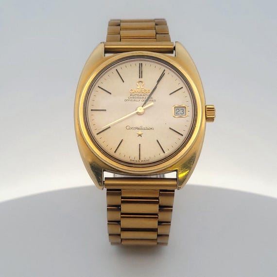 Omega Constellation Automatic Gold-Toned Stainless Me… - Gem