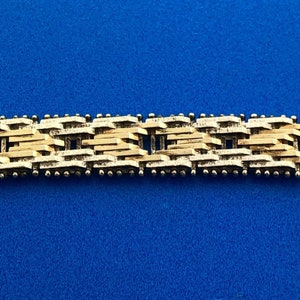 Designer Milor Italy 925 Sterling Silver Gold Two Toned Diamond Cut ...