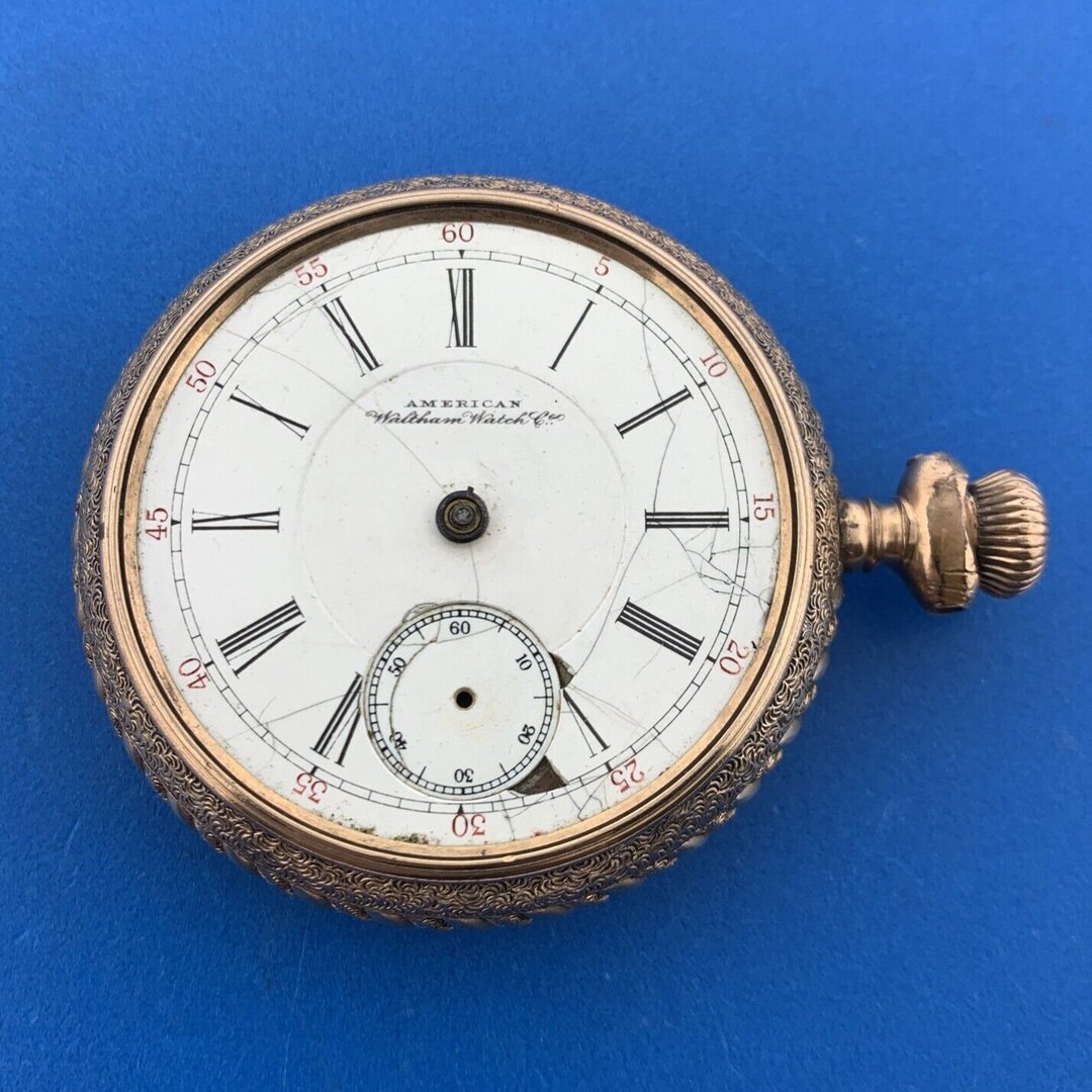 Antique American Waltham Watch Company Gold Filled Open Face Pocket Watch Parts - Etsy