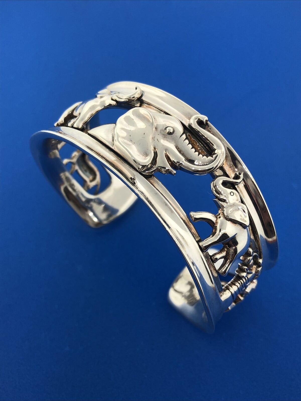 Barry Kieselstein Cord KC Studio Sterling Silver Elephant Zebra Cuff ...