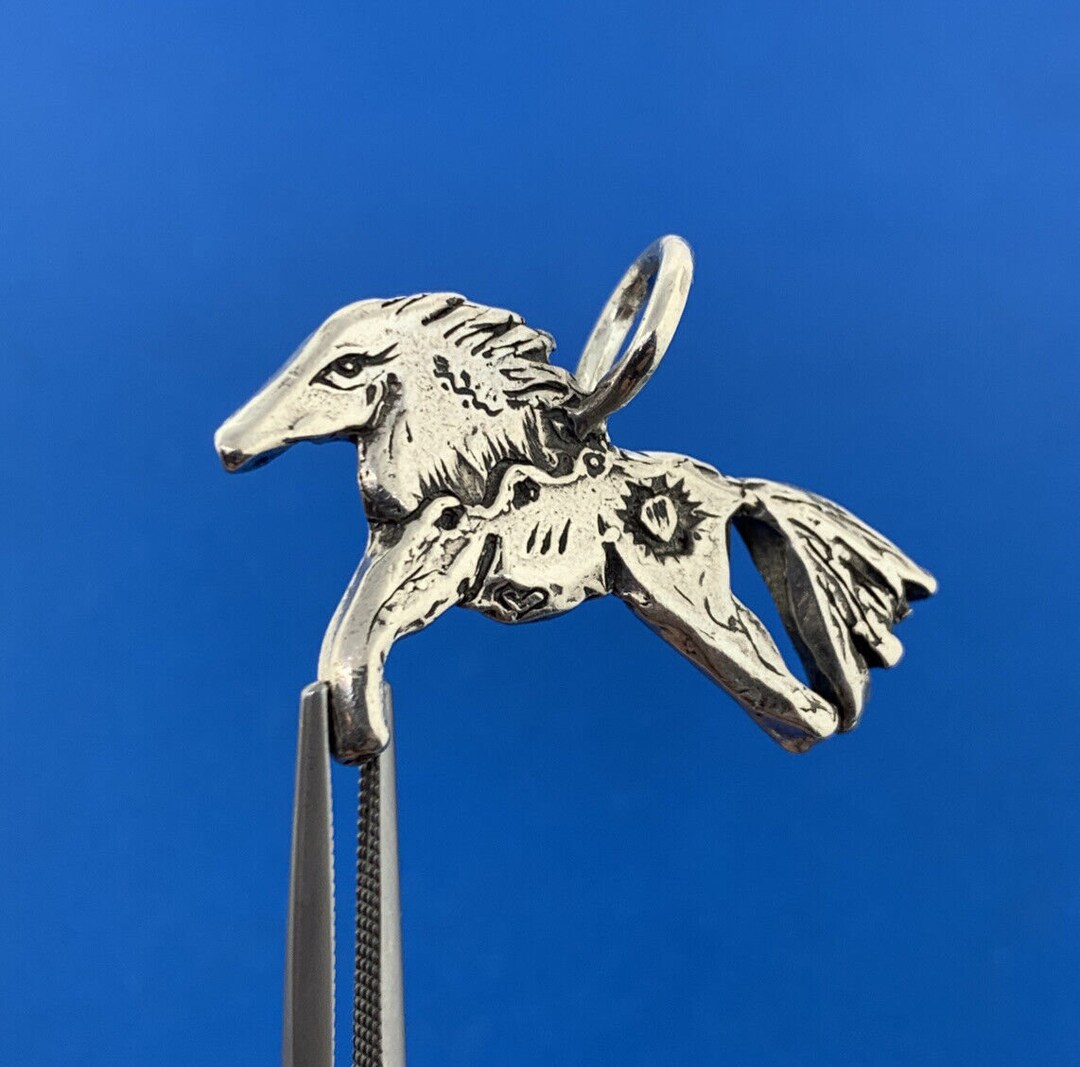 Native American Signed Sterling Silver 925 Wild Horse Mustang Charm ...