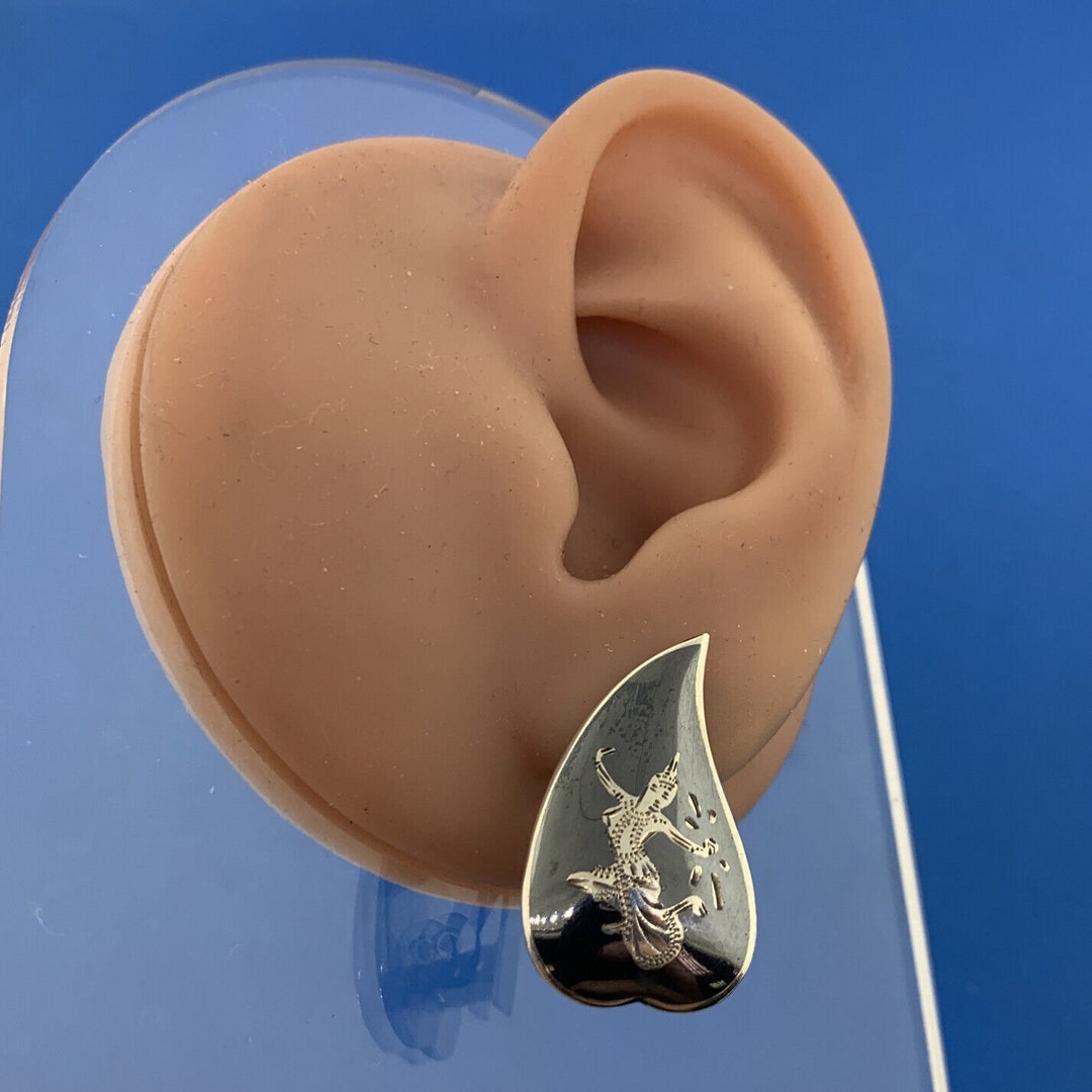 Vintage Siam Sterling Silver Nielloware Goddess Manimekhala Clip ...