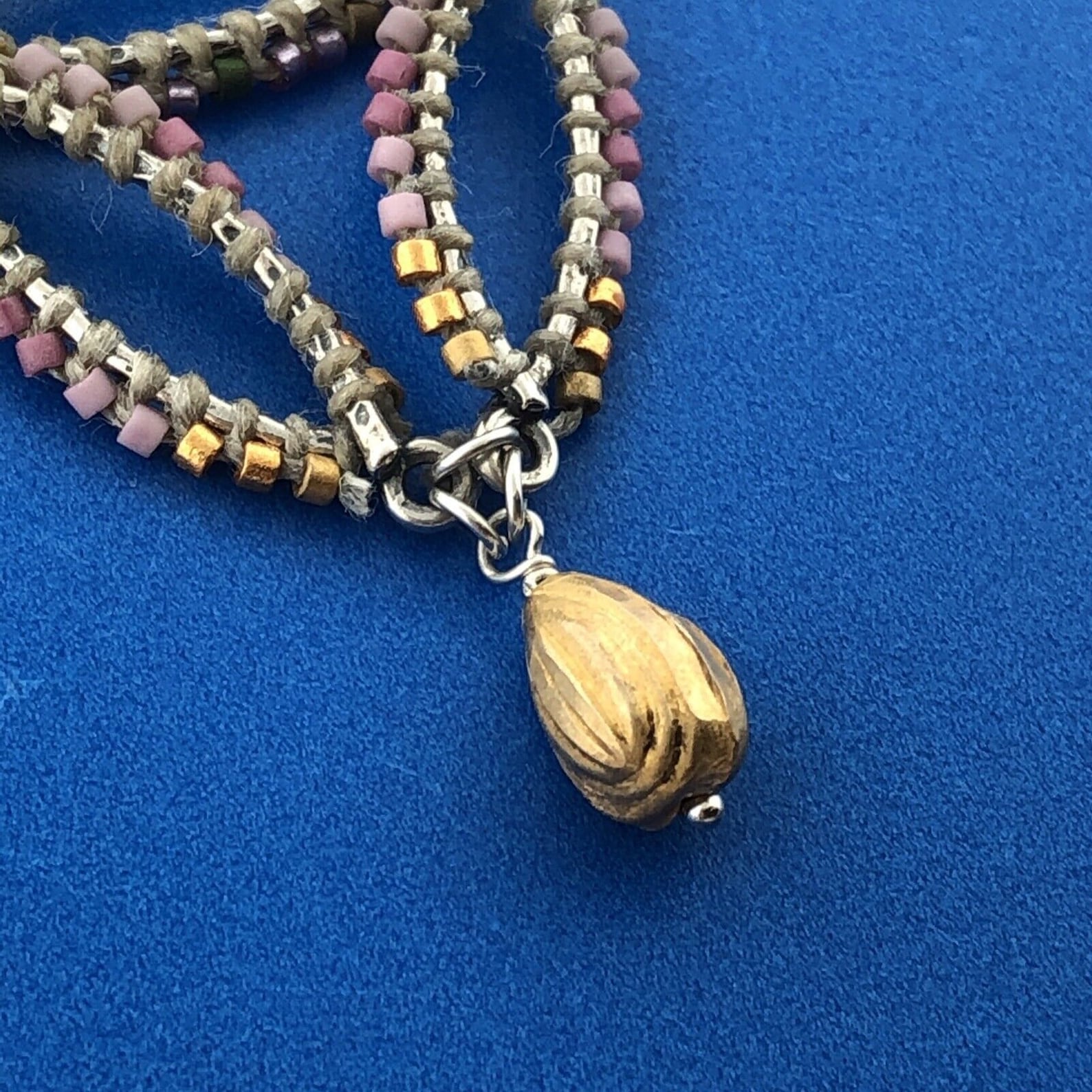 Chan Luu Sterling Silver 925 Colorful Beaded Triangular Bib 17.5 Necklace - Etsy