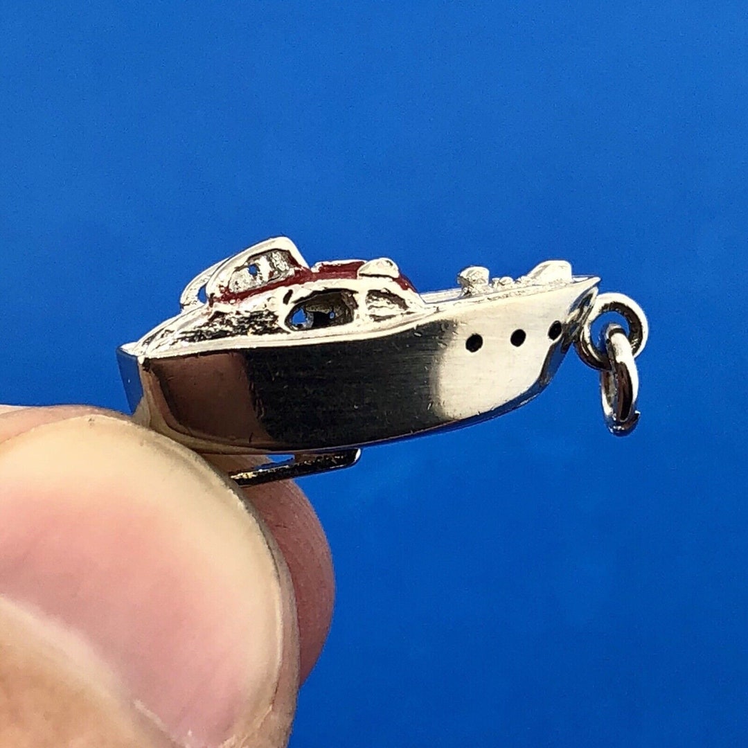Vintage Sterling Silver Charm 3D WELLS Boat Charm - Etsy