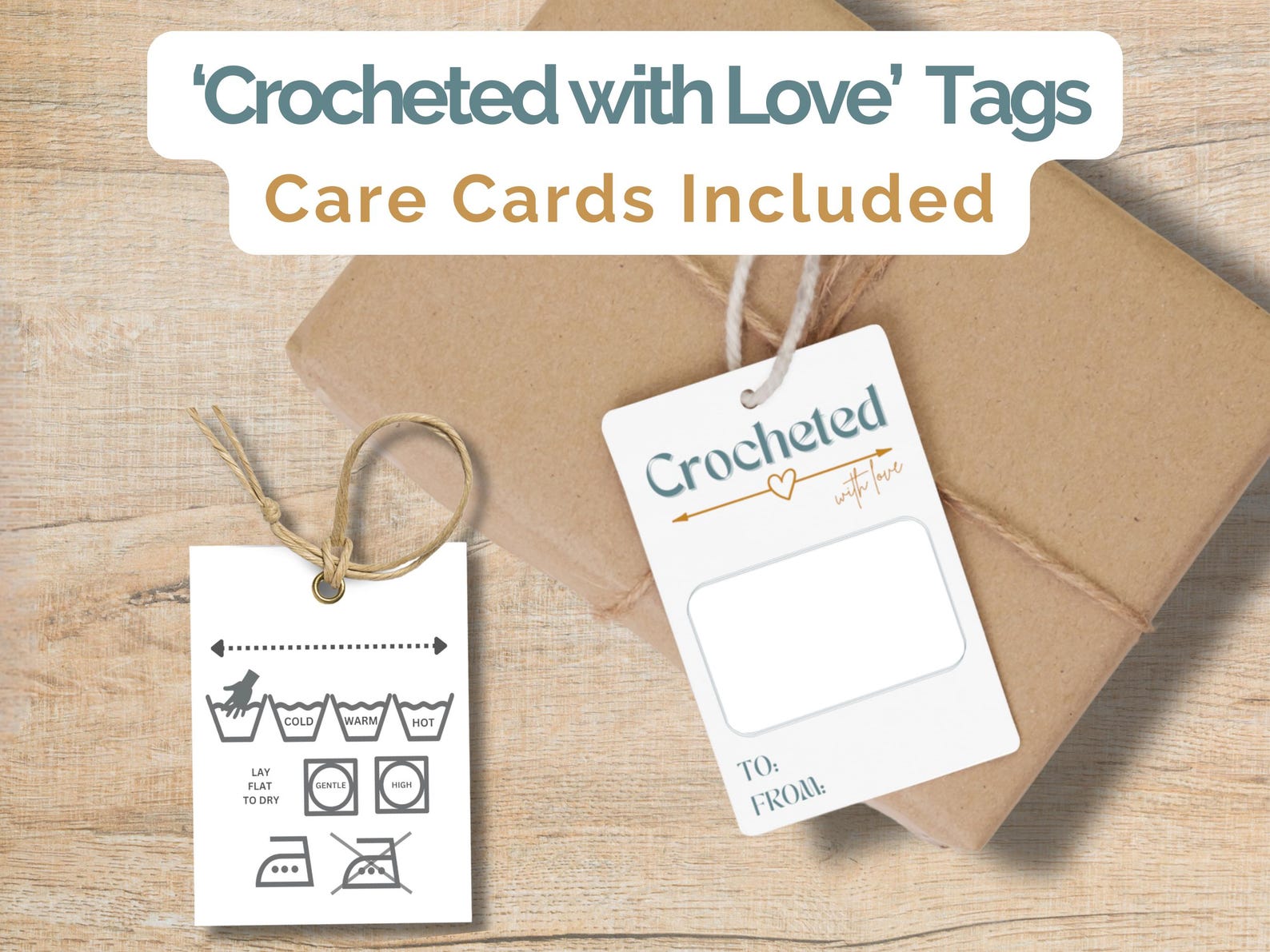 Crochet Tags for Handmade Items, Handmade Tags for Crochet, Crochet ...