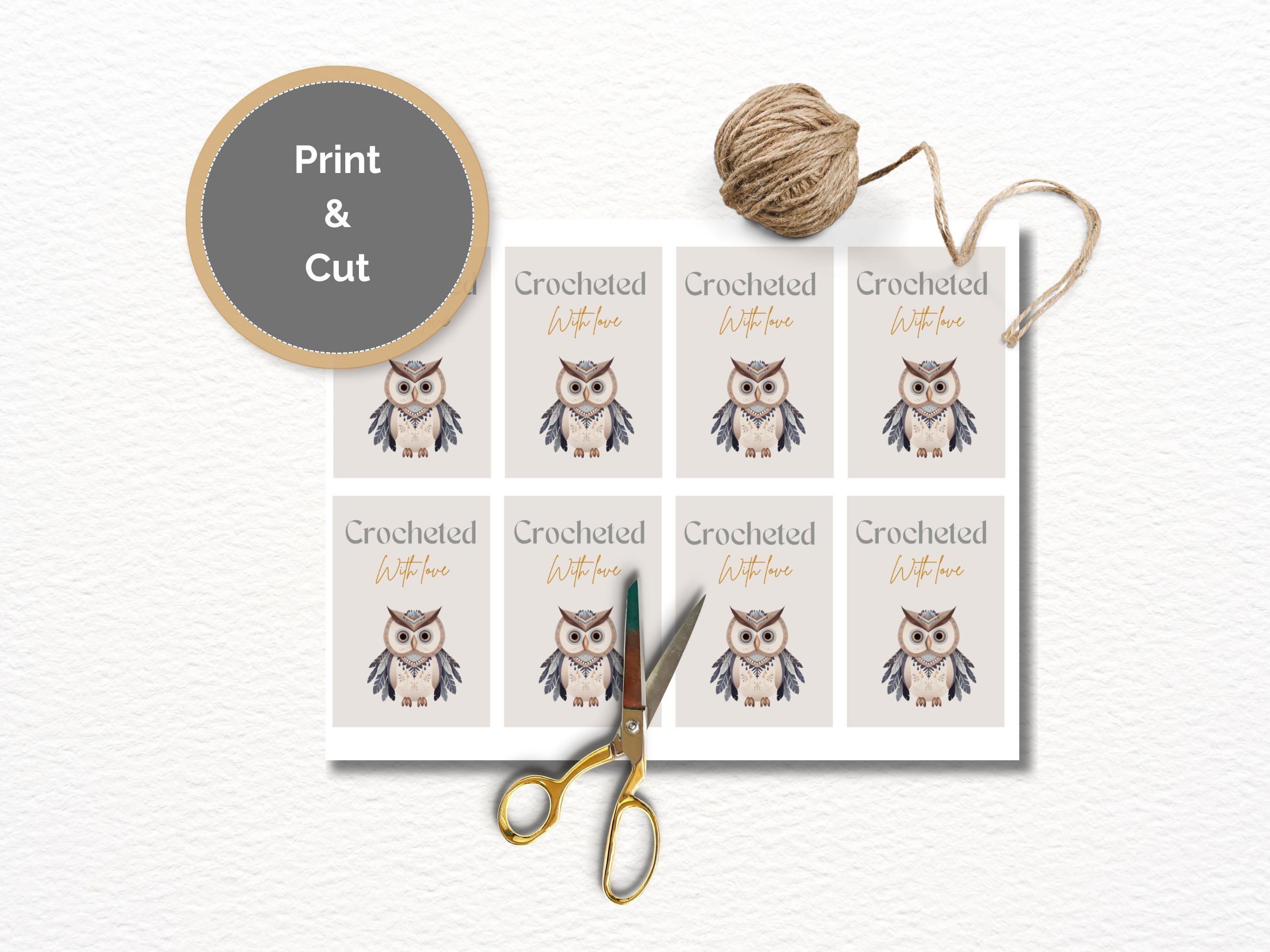 Crocheted With Love Gift Tags, Digital and Printable Crochet Tag ...