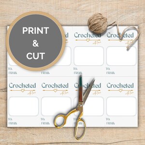 Crochet Tags for Handmade Items, Handmade Tags for Crochet, Crochet ...